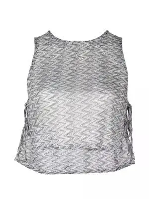 PALMACEA Zuria Zigzag-knit Top