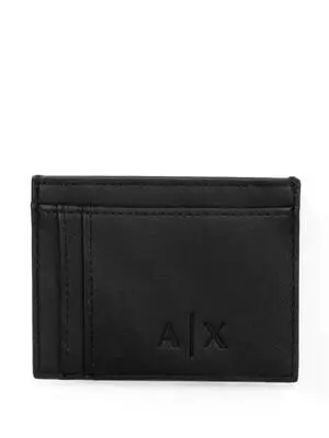 Armani Exchange Logo-embossed Card Holder - Black