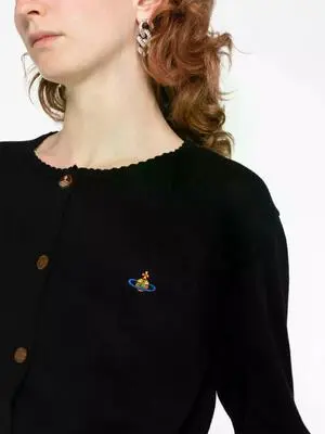 VIVIENNE WESTWOOD Orb Logo-embroidered Cardigan