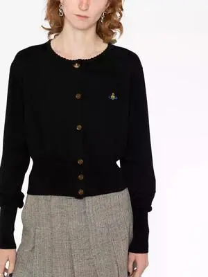 VIVIENNE WESTWOOD Orb Logo-embroidered Cardigan
