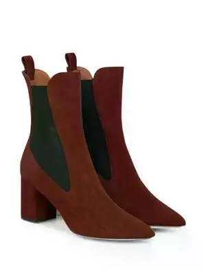 Paris Texas Anja 70 Suede Chelsea Boots - Red