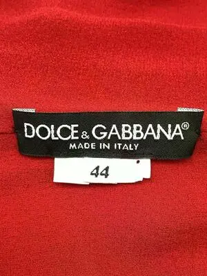 Dolce & Gabbana Draped Midi Silk Dress