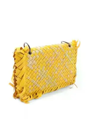 Bottega Veneta Leather Intrecciato Fringe Shoulder Bag