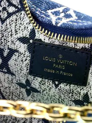LOUIS VUITTON Loop Handbag Monogram Jacquard Denim Hobo Bag