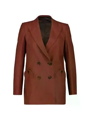 BLAZÉ MILANO Patea Everyday Double-breasted Blazer - Brown