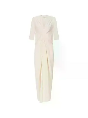 Loulou De Saison Willa Gathered Maxi Dress - Neutrals