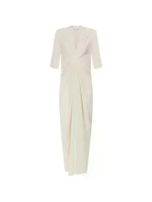 Loulou De Saison Willa Gathered Maxi Dress - Neutrals