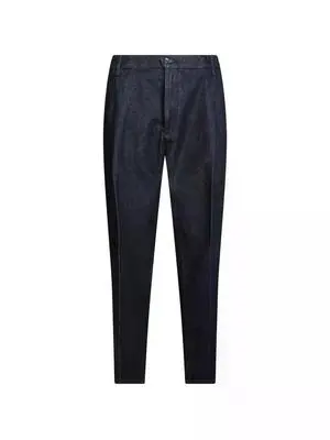 BRIGLIA 1949 Pressed-crease Pleated Tailored Trousers - Blue