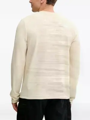 The North Face Waffle Knit Zip Pocket Crewneck