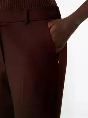 Sportmax Pressed Crease Flared Trousers