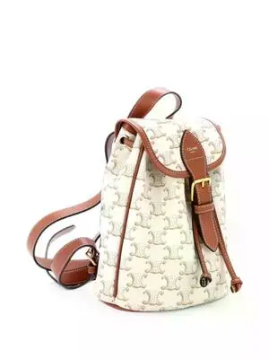 Celine Folco Triomphe Coated Canvas Mini Backpack
