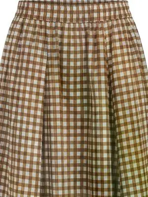 THE LITTLE PROJECT Gingham Check Midi Skirt