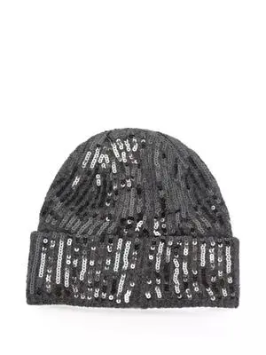 Pinko Bembusa Sequin Beanie Hat