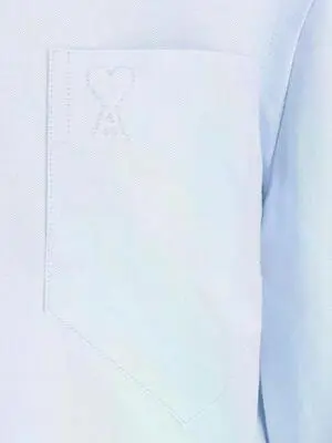 AMI Paris De Coeur Cropped Shirt