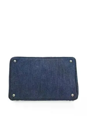 Prada 2010-2020s Canapa Studded-embellished Tote Bag
