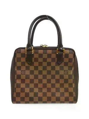 LOUIS VUITTON 2002 Brera Damier Tote Bag - Brown