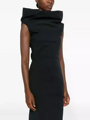 Issey Miyake Asymmetric Neck Sleeveless Top