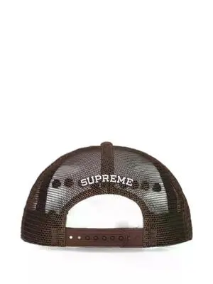 Supreme Pin-embellished Five-panel Cap - Brown