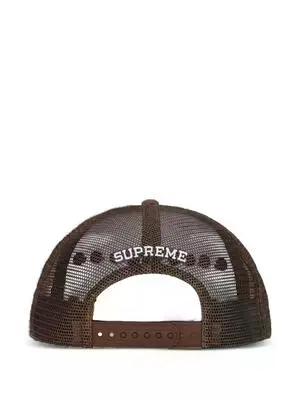 Supreme Pin Embellished Five-panel Cap - Brown