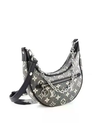 LOUIS VUITTON Loop Handbag Monogram Jacquard Denim Hobo Bag