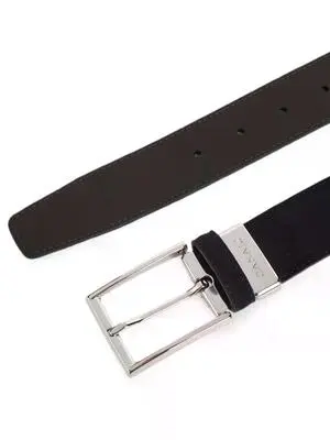 Canali Calf Suede Reversible Belt