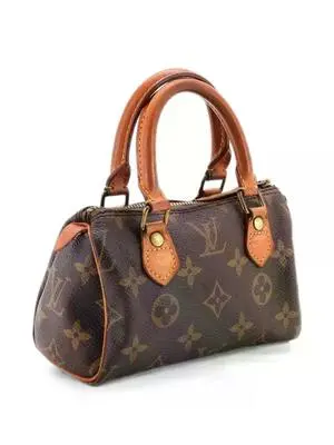 LOUIS VUITTON Speedy Mini Hl Handbag Monogram Canvas Satchel
