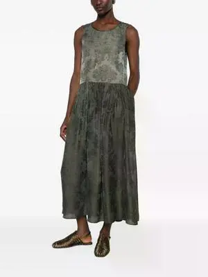 UMA WANG Ardal Jacquard-pattern Midi Dress