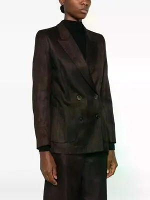 LARDINI Double-breasted Peaked-lapel Blazer