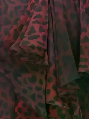 TOM FORD Leopard-print Ruffled Blouse