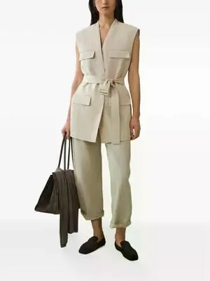 LESS Belted Vest - Neutrals