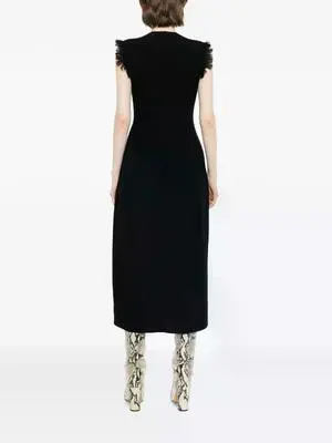 LESS Fringed Midi Dress