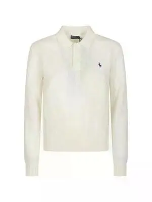 Polo Ralph Lauren Cable-knit Polo-collar Sweater - Neutrals