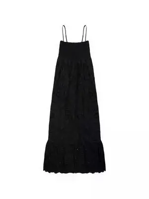 MC2 SAINT BARTH Broderie Anglaise Midi Dress