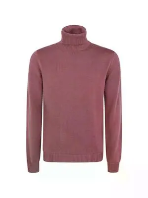 NUUR Roll-neck Wool Sweater - Red