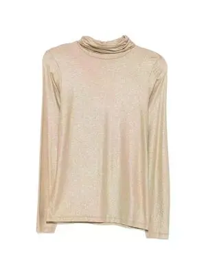 Majestic Filatures Metallic-effect Long-sleeve Top