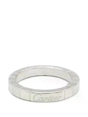 Cartier 18k White Gold Square-panelled Ring - Silver