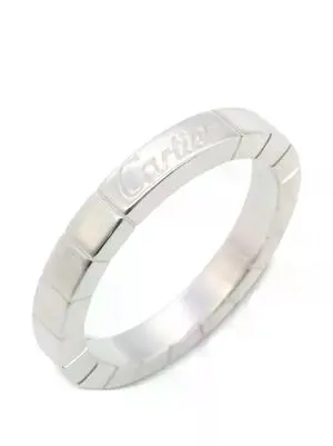 Cartier 18k White Gold Square-panelled Ring