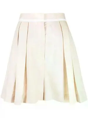 Stella McCartney High-waist Pleat-detail Tailored Shorts - Neutrals