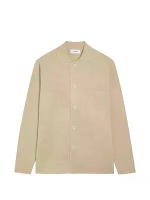 LARDINI Knitted Button-up Shirt Jacket