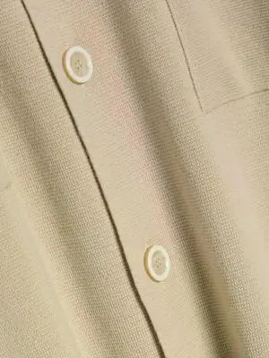 LARDINI Knitted Button-up Shirt Jacket