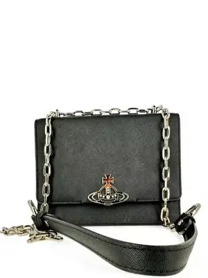 VIVIENNE WESTWOOD Debbie Orb Shoulder Bag - Black