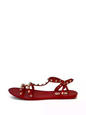 Valentino Garavani Rockstud Embellished Flat Sandals