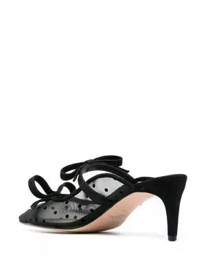 Red Valentino Pointed-toe Bow-detail Mules