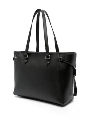 Moschino Logo-plaque Textured Tote Bag