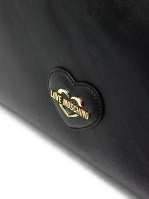Moschino Logo-plaque Textured Tote Bag