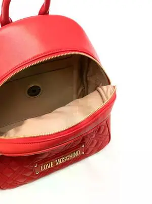 Moschino Quilted Logo-plaque Backpack