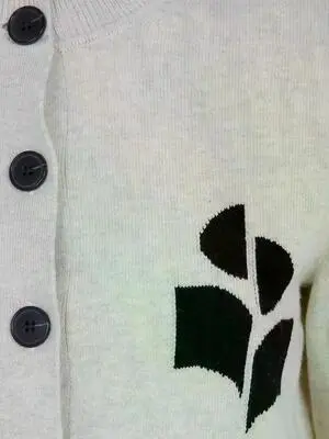 MARANT ETOILE Newton Logo-intarsia Cardigan
