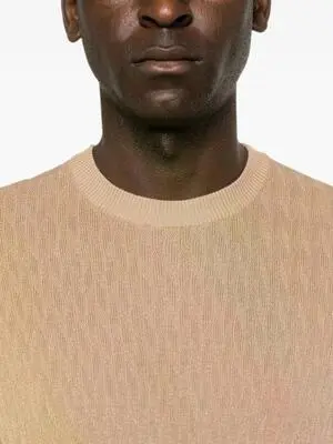 Canali Diamond-knit Short-sleeve T-shirt