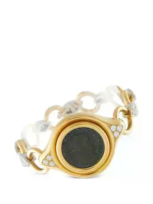 BVLGARI Monete Diamond And Ancient Coin Bracelet - Gold