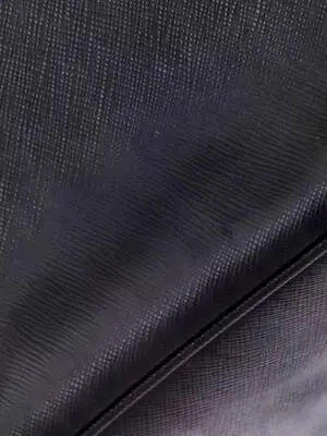 Prada Double Zip Lux Saffiano Leather Large Tote Bag - Black